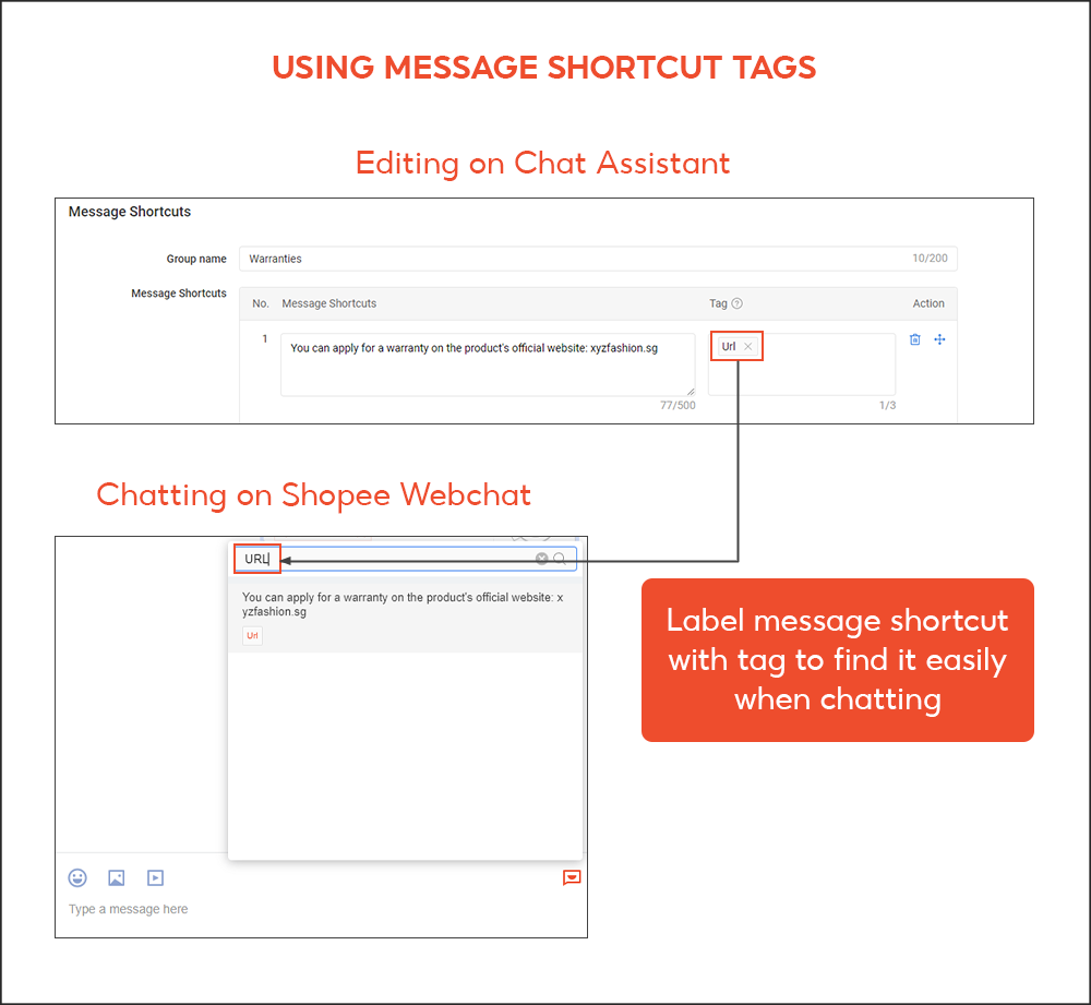 Setting up Message Shortcuts | SG Seller Education [Shopee]