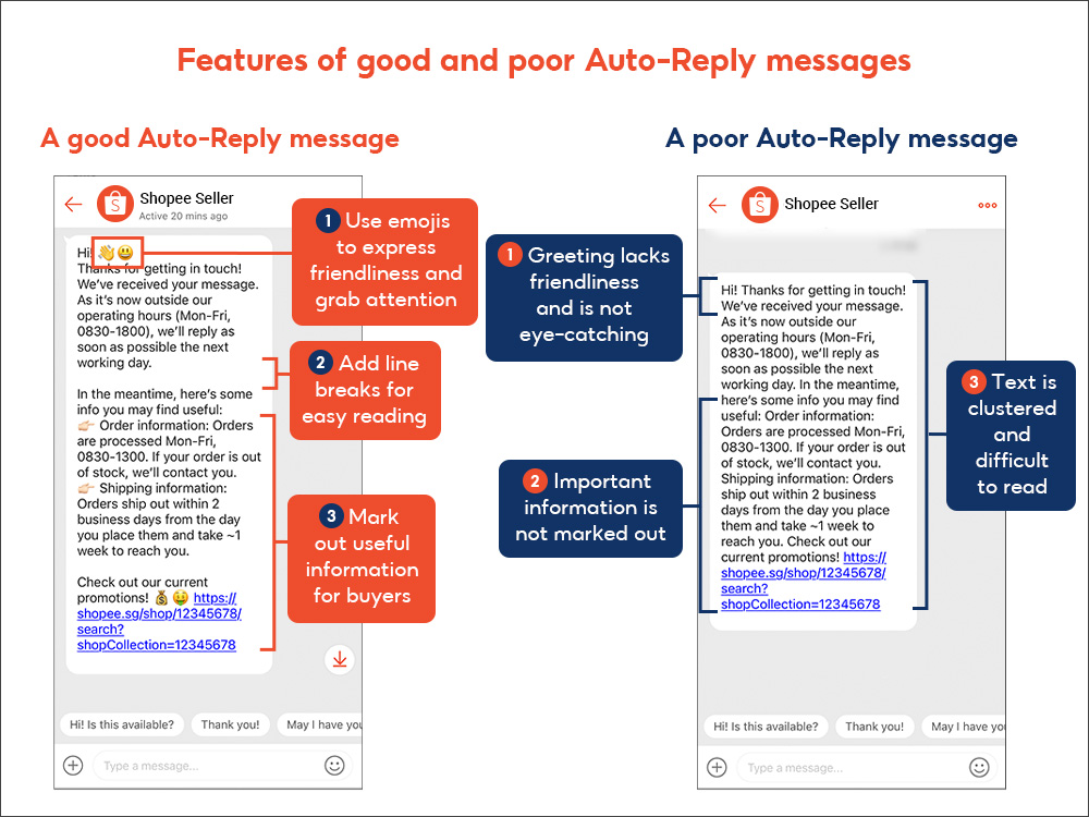 Auto-Reply writing tips | SG Seller Education [Shopee]