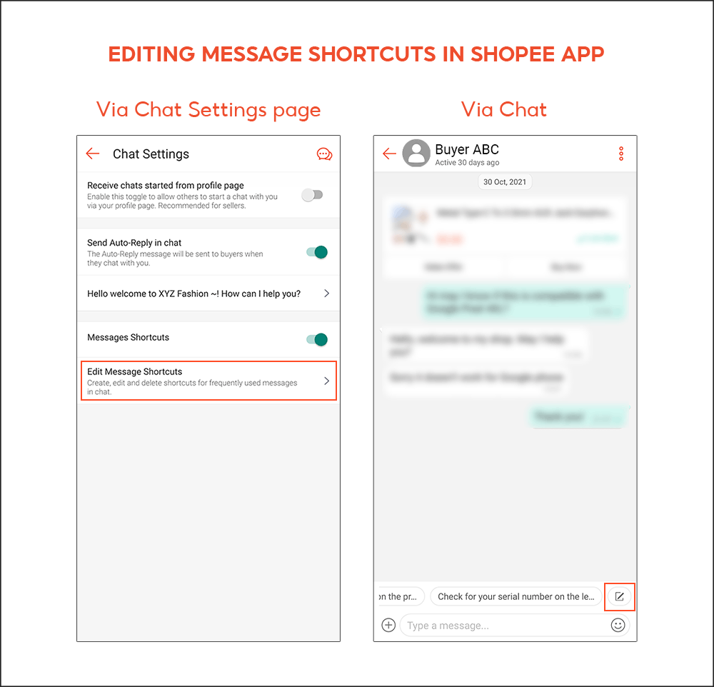 Setting up Message Shortcuts | SG Seller Education [Shopee]