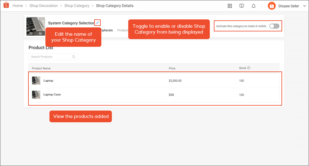 About Shop Categories | SG Seller Education [Shopee]
