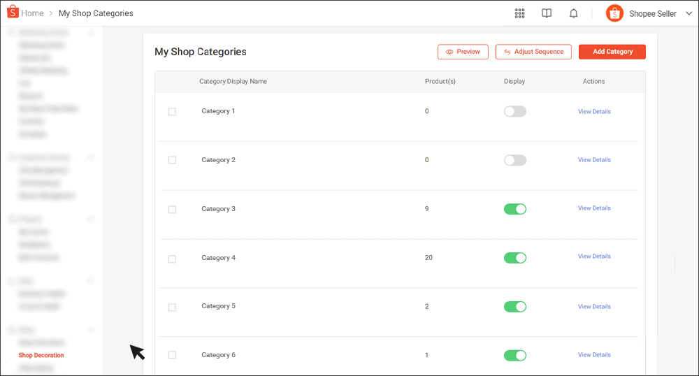 About Shop Categories | SG Seller Education [Shopee]